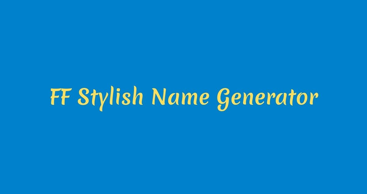 FF Stylish Name Generator Copy and Paste